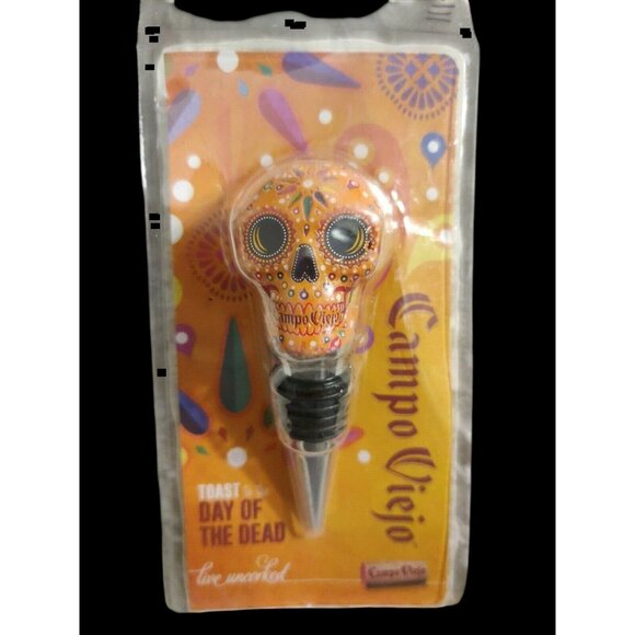 Campo Viejo | Holiday | Nwt Day Of The Dead Wine Stopper By Campo Viejo ...